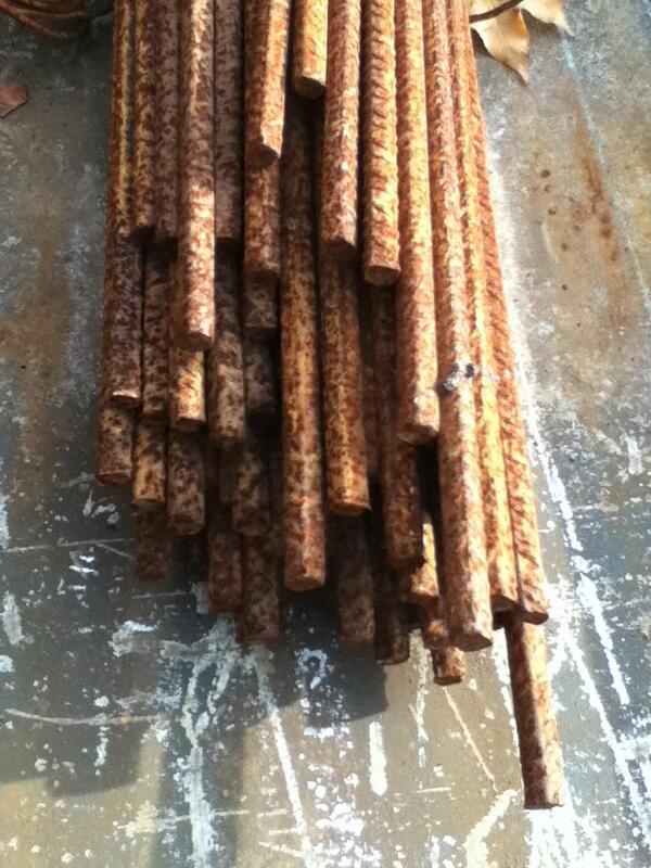0.800mtr Length 10mm Unused Stock Rusty Rebar From Ainscough Metals