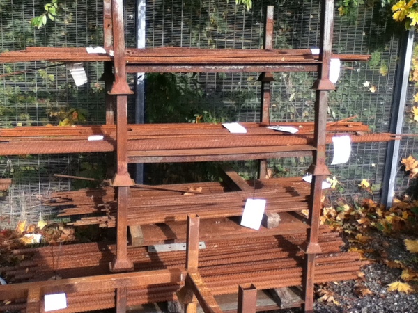 2.300mtr Length 12mm Unused Stock Rusty Rebar From Ainscough Metals