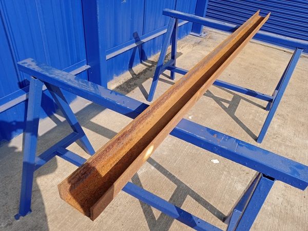 2.870 Mtrs Long 125mm x 65mm x 14.8 Kg/m Unused Stock Rusty Steel ...