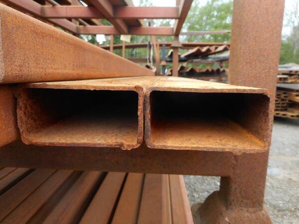 2.200 Mtr of 100 mm x 50 mm x 3 mm Steel Box Section ( Used Stock Rusty ...