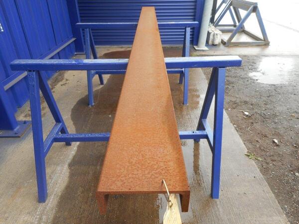 3.745 Mtrs Long 200mm x 75mm x 23.4 Kg/m Unused Stock Rusty Steel ...