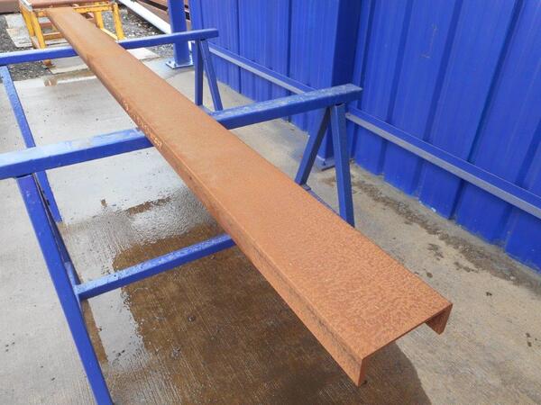 3.745 Mtrs Long 200mm x 75mm x 23.4 Kg/m Unused Stock Rusty Steel ...