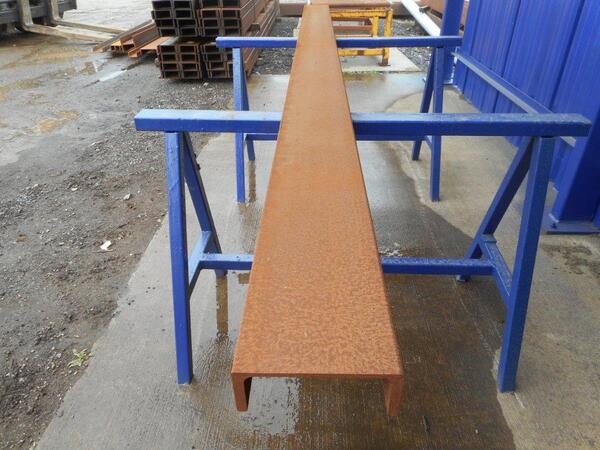 3.745 Mtrs Long 200mm x 75mm x 23.4 Kg/m Unused Stock Rusty Steel ...