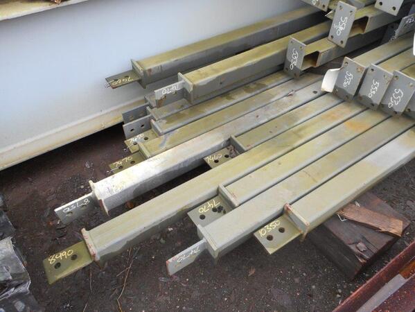 5.970 Mtr of 100 mm x 100 mm x 6 mm Steel Box Section ( Used Painted ...